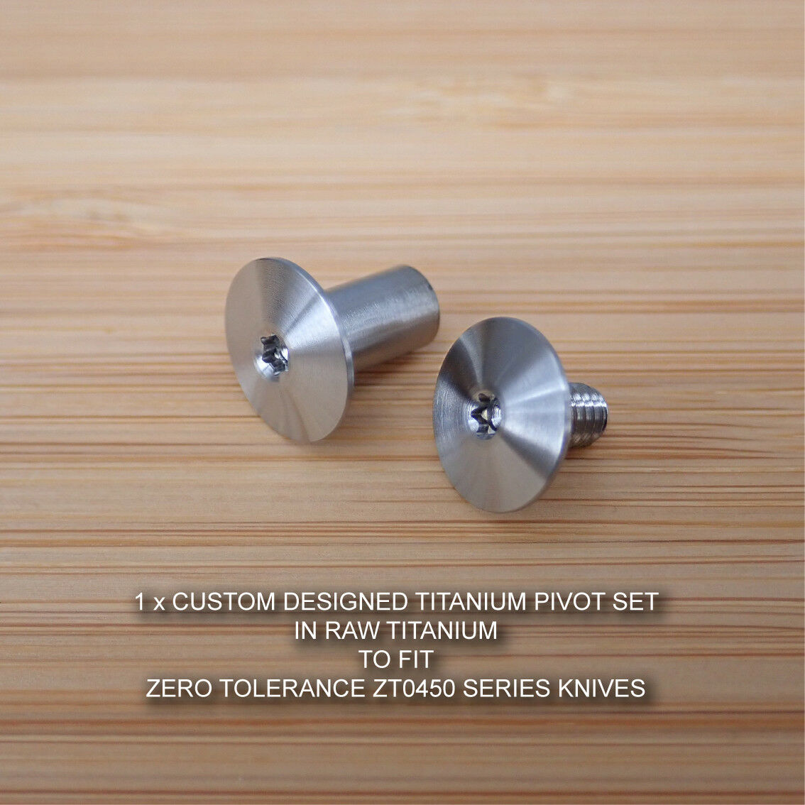 Zero Tolerance ZT0450 ZT 450 0450 ZT450CF Knife Custom Titanium Pivot ...