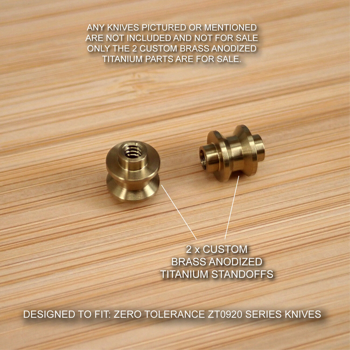 Zero Tolerance ZT0920 ZT 0920 920 Custom Titanium 2pc Standoff Spacer ...