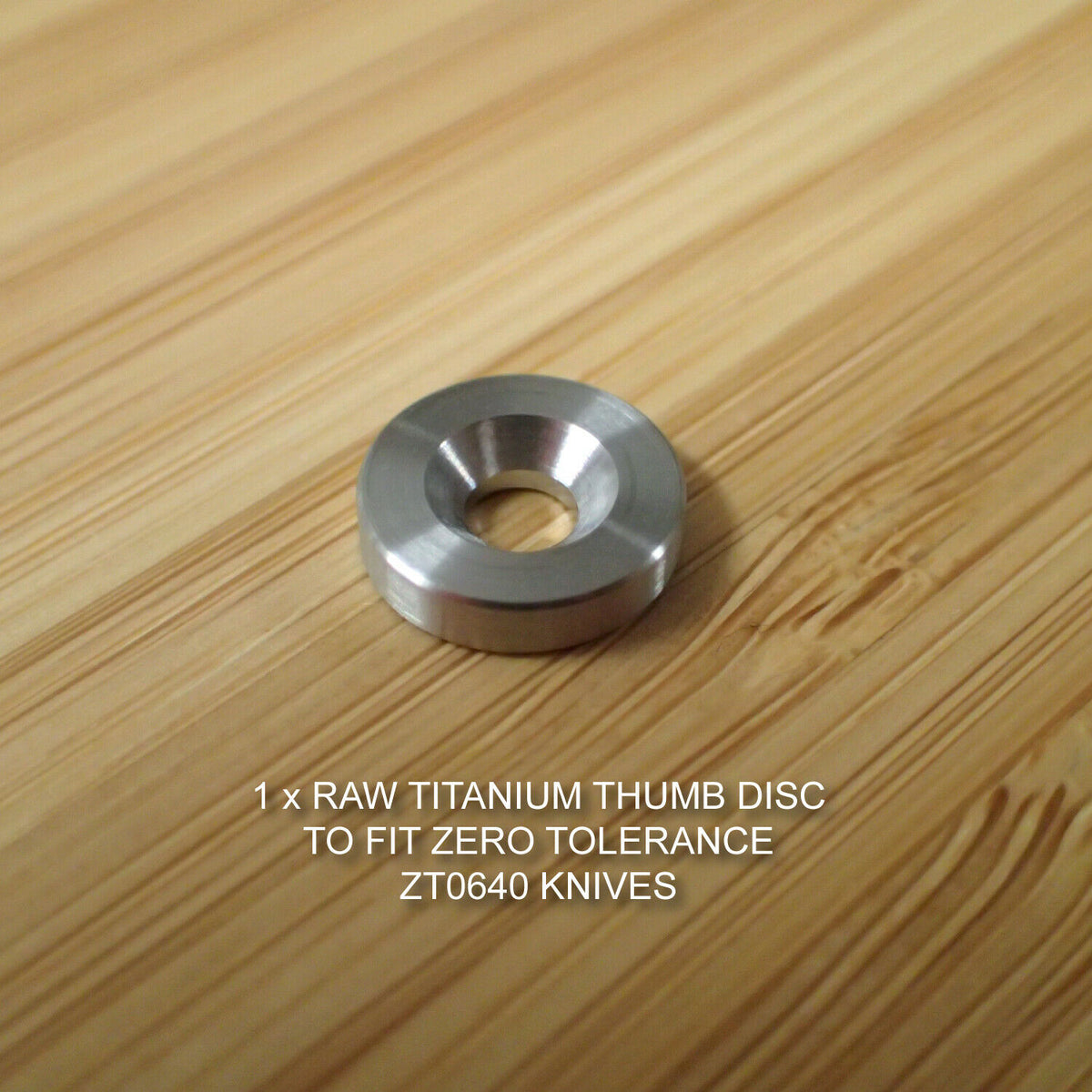 Zero Tolerance ZT0640 ZT0640 ZT 0640 Custom Titanium Thumb Disc Washer ...
