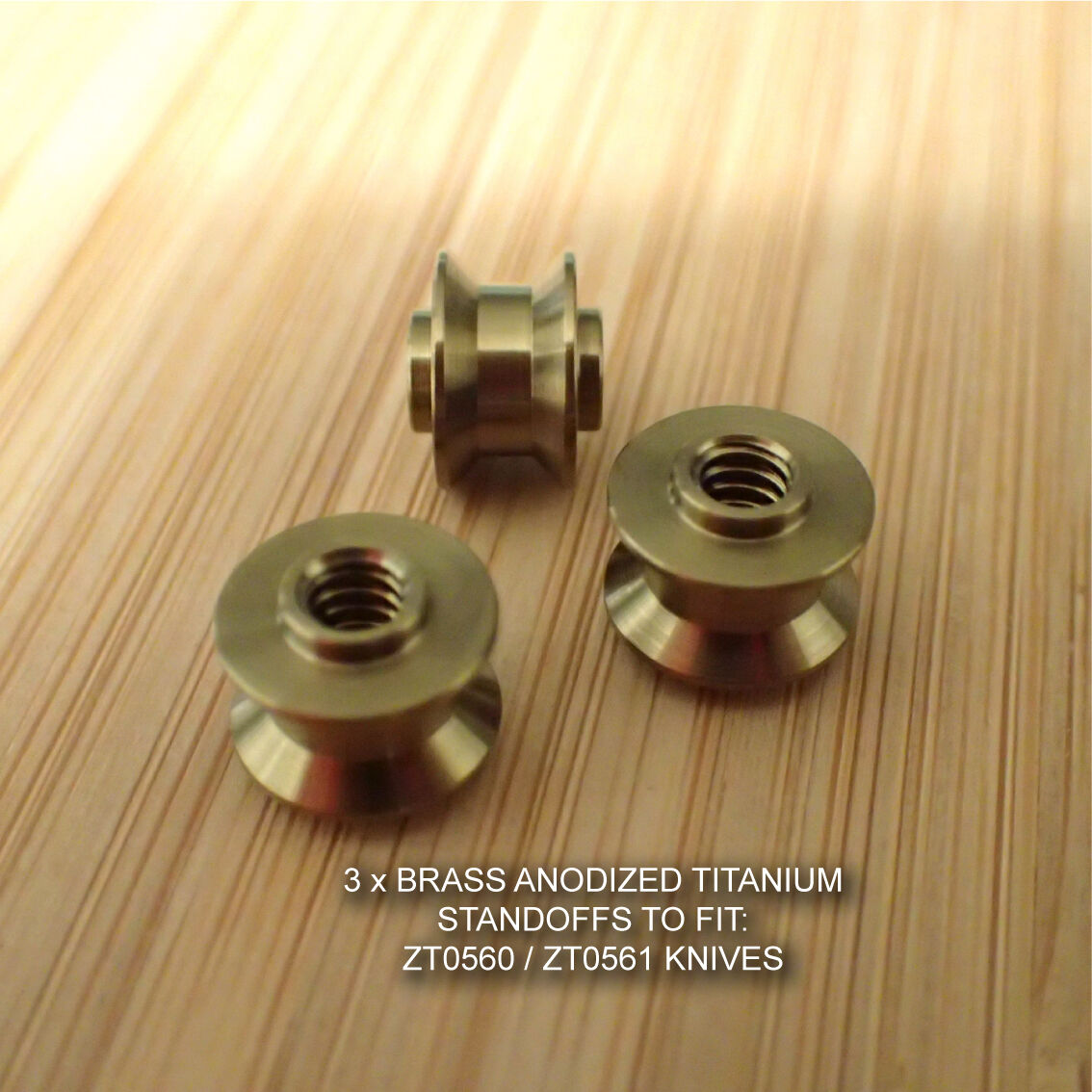 Zero Tolerance ZT0560 ZT 560 561 Knife BRASS Anodized Titanium Ti Stan ...