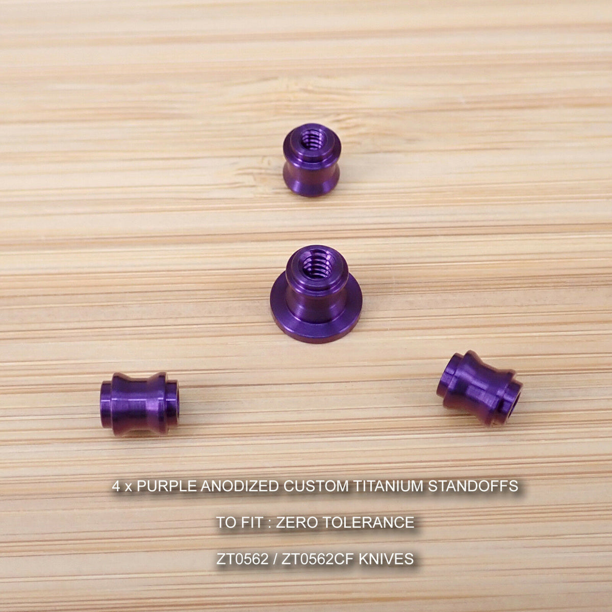 Zero Tolerance ZT0562 ZT 562 562CF Knife PURPLE Anodized Titanium Stan ...