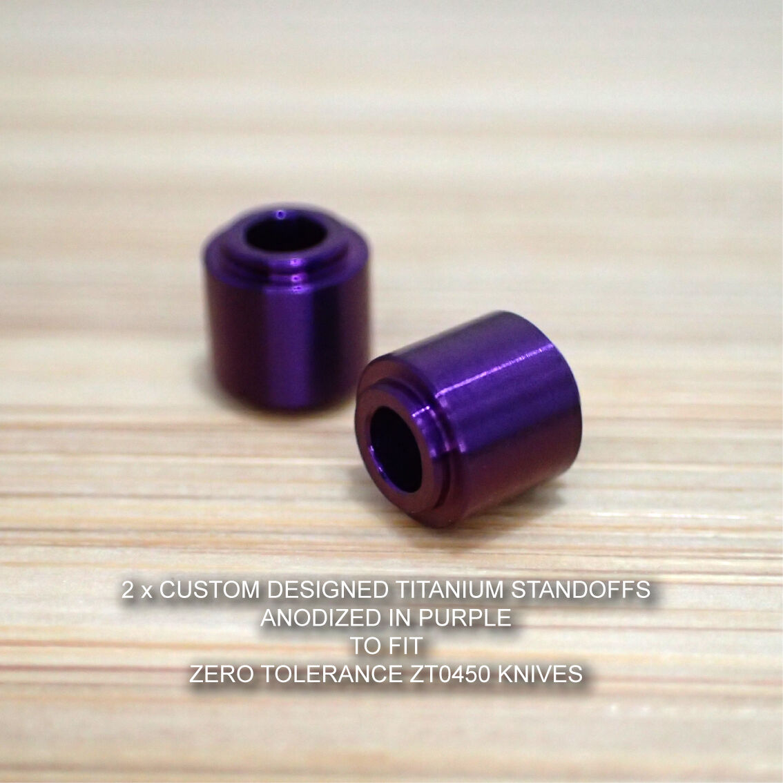 Zero Tolerance ZT0450 ZT 450 0450 Knife PURPLE Anodized Titanium Stand ...