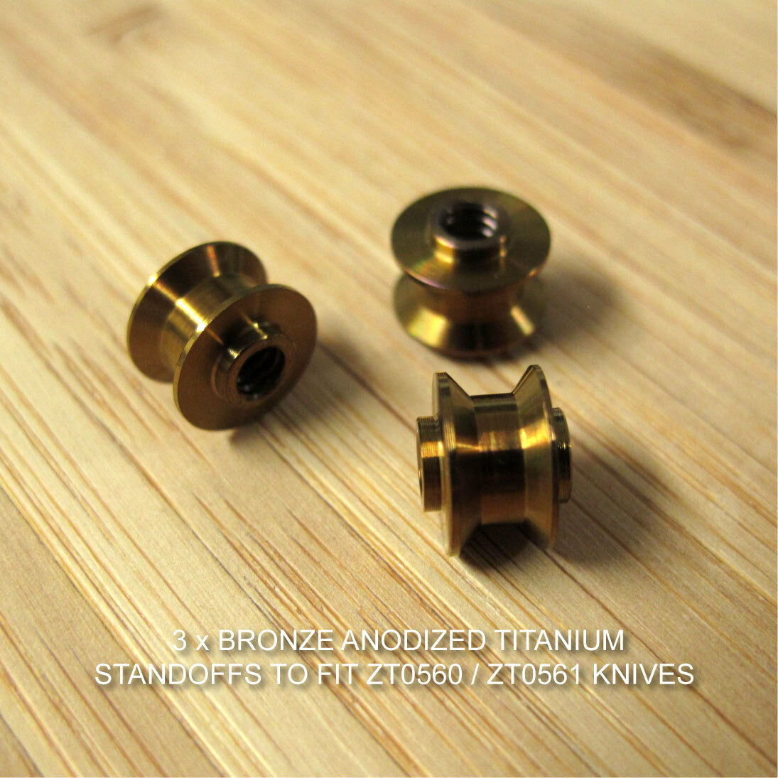 Zero Tolerance ZT0560 ZT 560 561 Knife BRONZE Anodized Titanium Ti Sta ...
