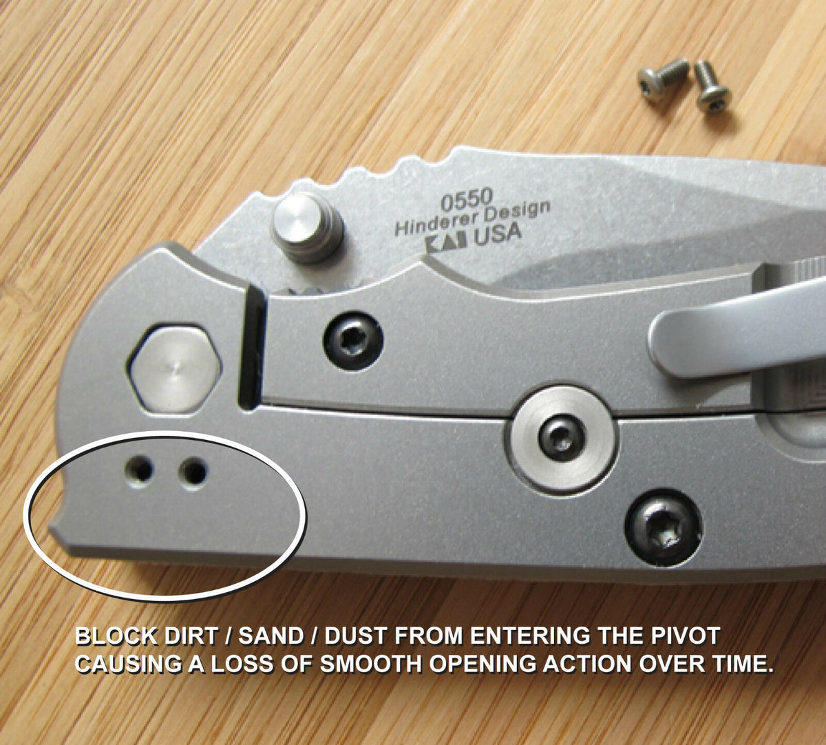 Zero Tolerance ZT0550 560 801 ZT Knives Pocket Clip Titanium Screws Se ...